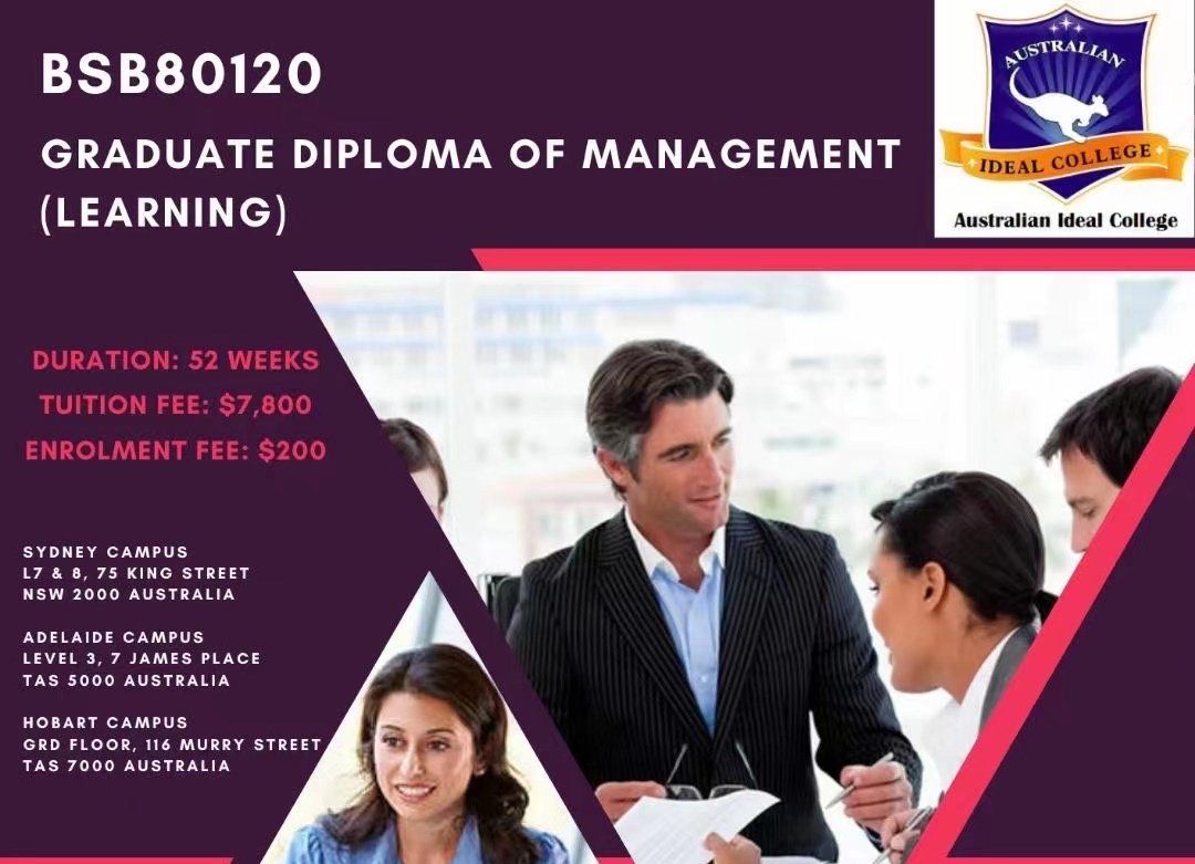 Promo - Graduate Diploma of Management - Australian Ideal College